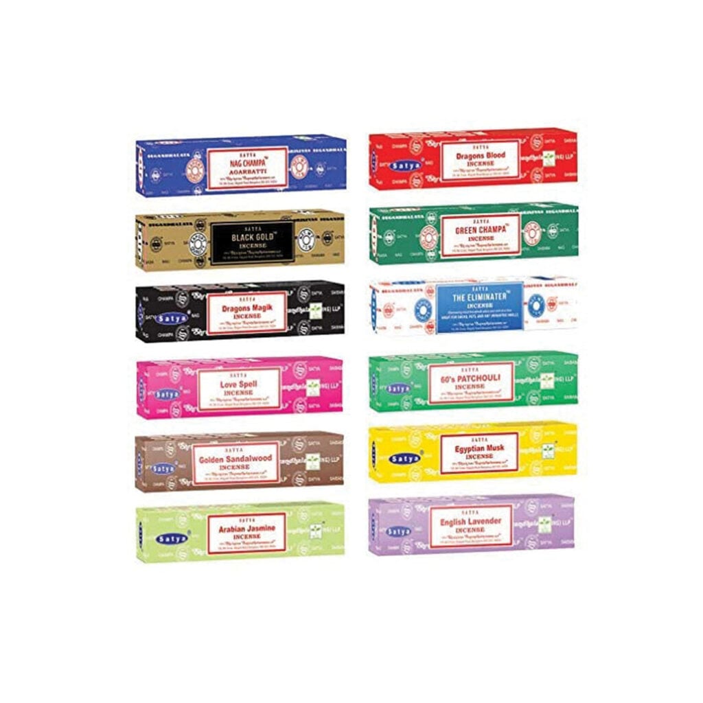 SATYA 15 G. INCENSE STICKS ASSORTMENT PACK A | Designs by Deekay Wholesaler