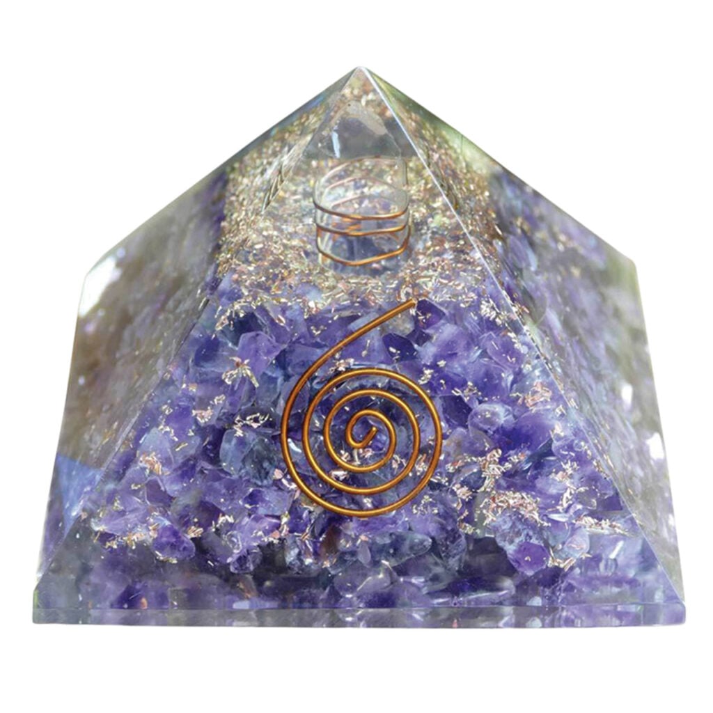 AMETHYST ORGONITE CRYSTAL PYRAMID (40 - 50 MM) | Designs by Deekay ...