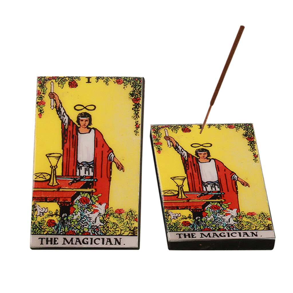THE MAGICIAN TAROT CARD WOODEN ASH CATCHER (3'' x 5'') | Designs by ...